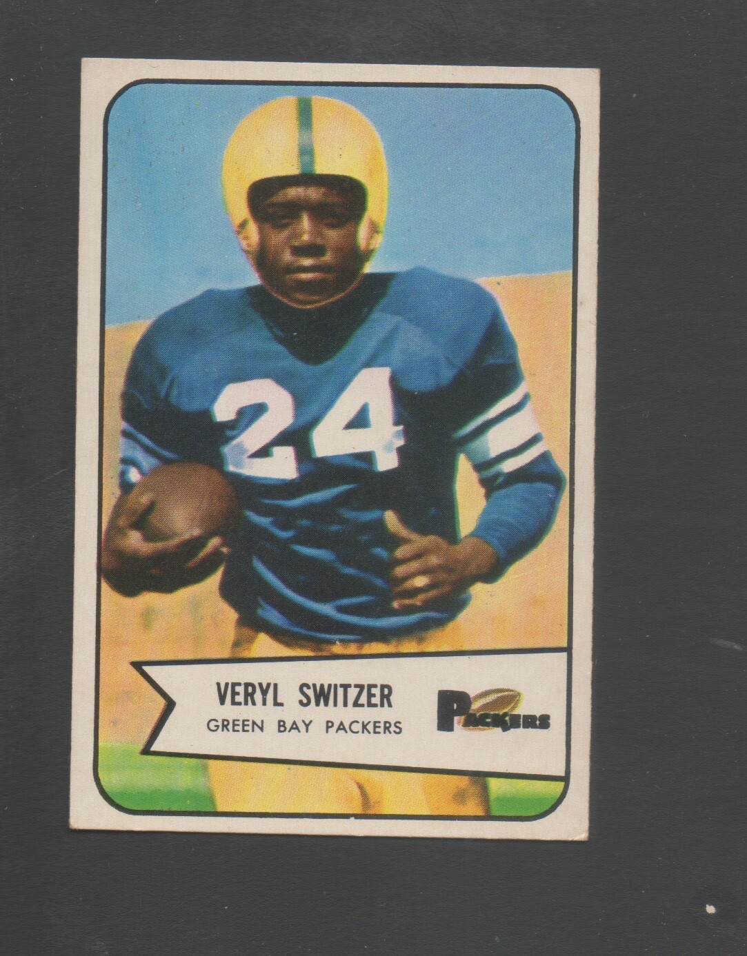 1954 Bowman Football #105 Veryl Switzer-Green Bay Packers Near Mint ...