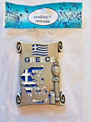 Greece silver aluminium Refrigerator Magnet Souvenir of Greece | eBay