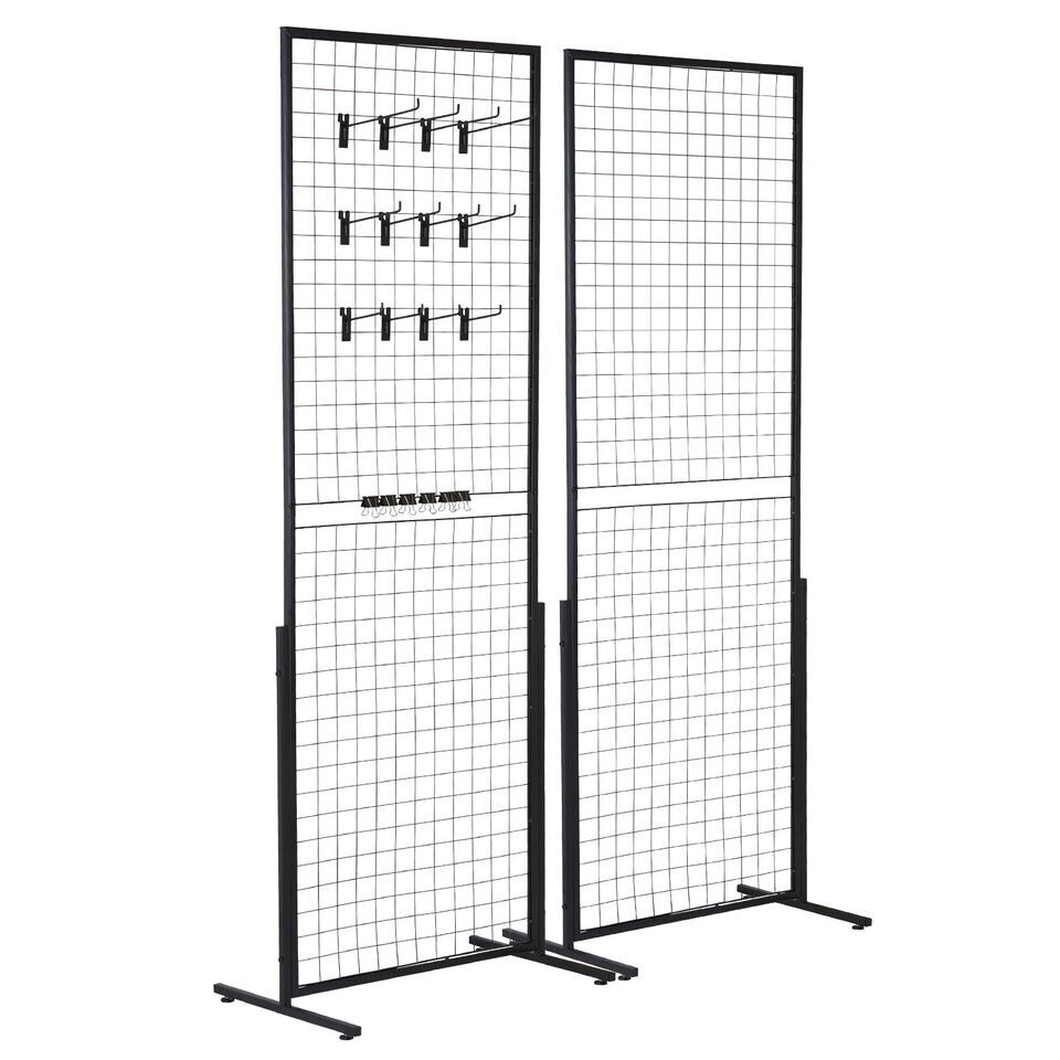 2' x 5.6' Grid Wall Panels Tower 2 Packs Wire Gridwall Display Racks | eBay