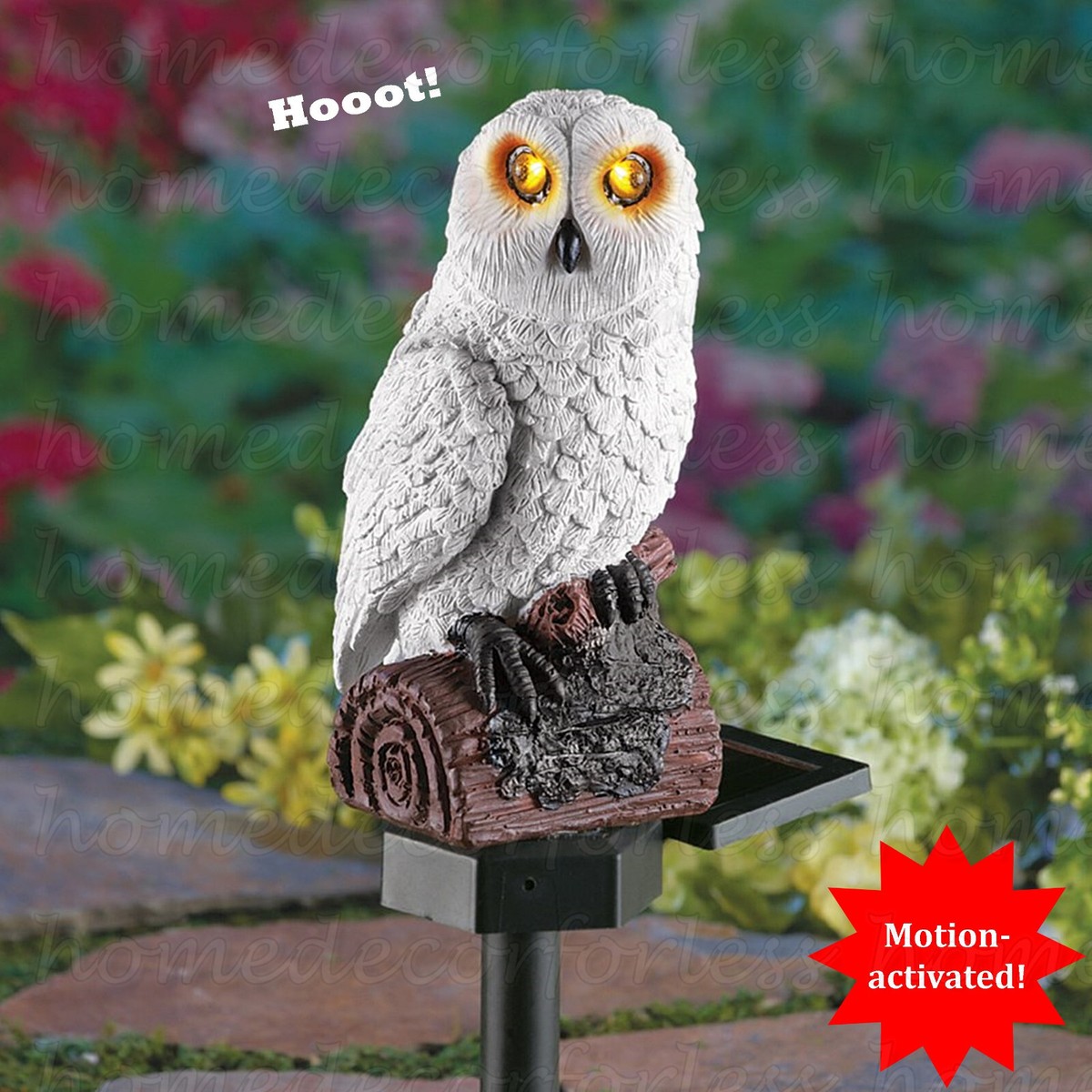 Motion Sensor Garden Owl