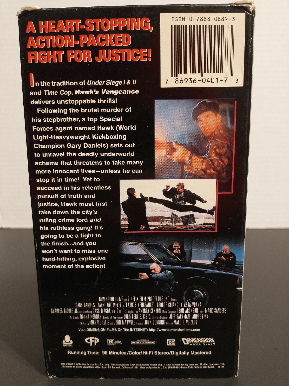 Hawk's Vengeance VHS Gary Daniels, Jayne Heitmeyer 786936040173| eBay