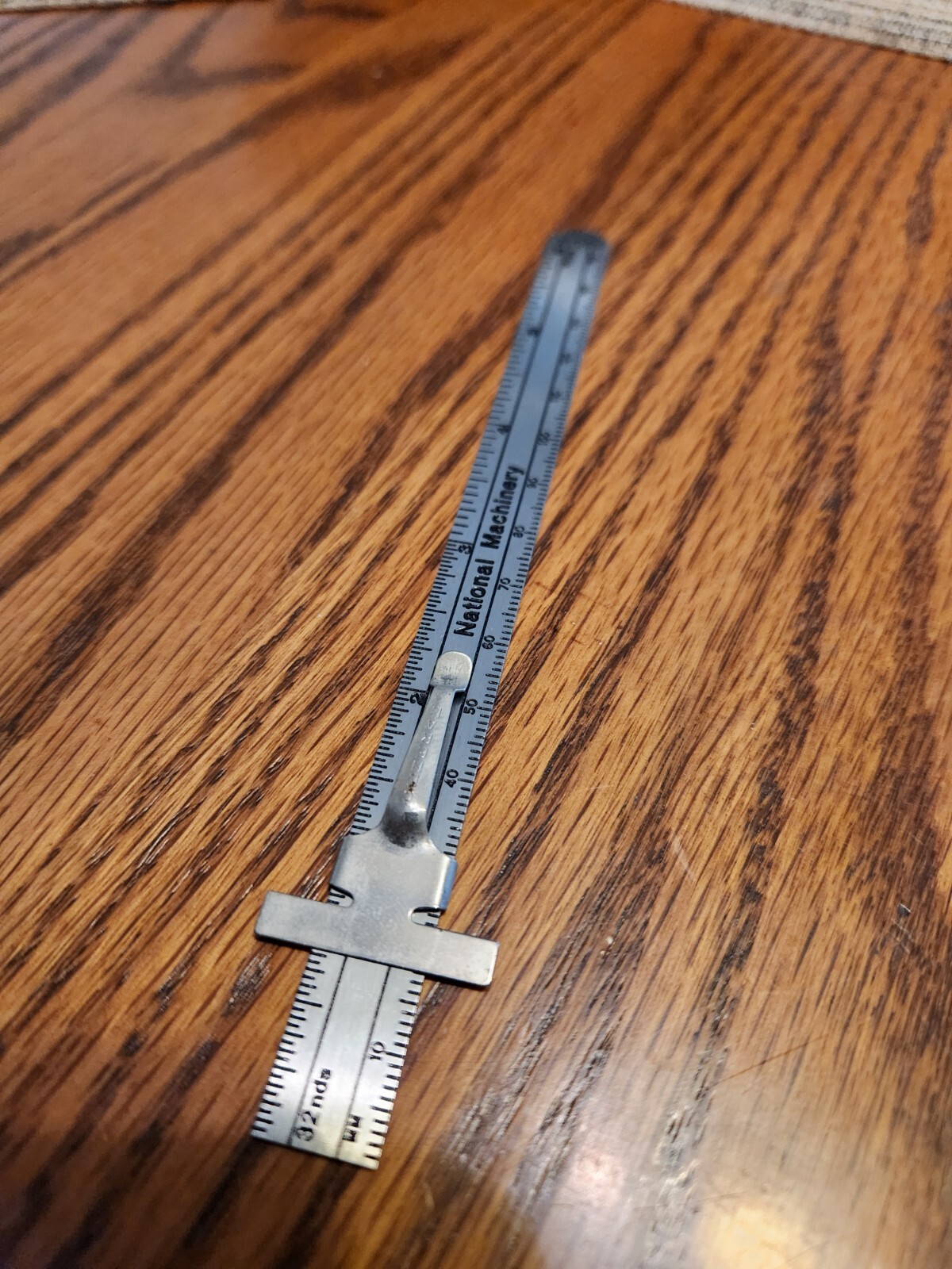 Machinist Pocket Ruler - National Machinery - Tiffin Ohio - stainless ...