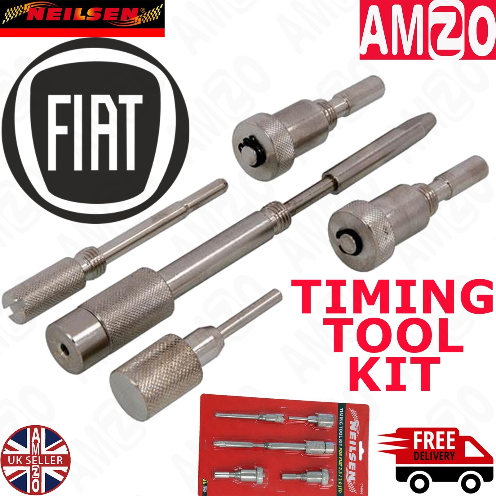 For Fiat 2.3 & 3.0 JTD Timing Tool Kit Locking Multijet Ducato Iveco ...