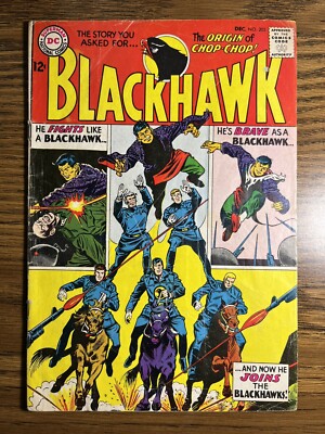 BLACKHAWK 203 ORIGIN OF CHOP-CHOP BOB HANEY STORY DC COMICS 1964 SILVER ...