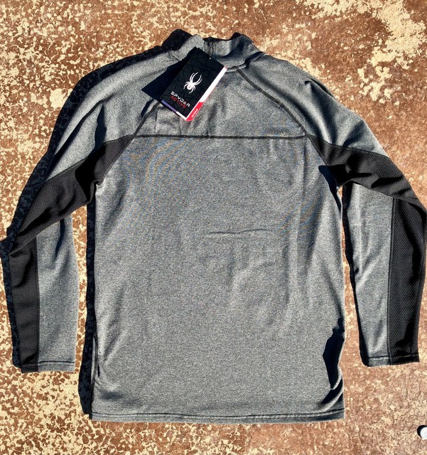 Spyder Active Men's Long Sleeve ProW B Silver SPM101MCS for sale online ...