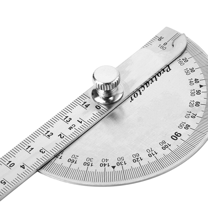 15cm`180 Degree Adjustable Protractor multifunction stainless steel ...