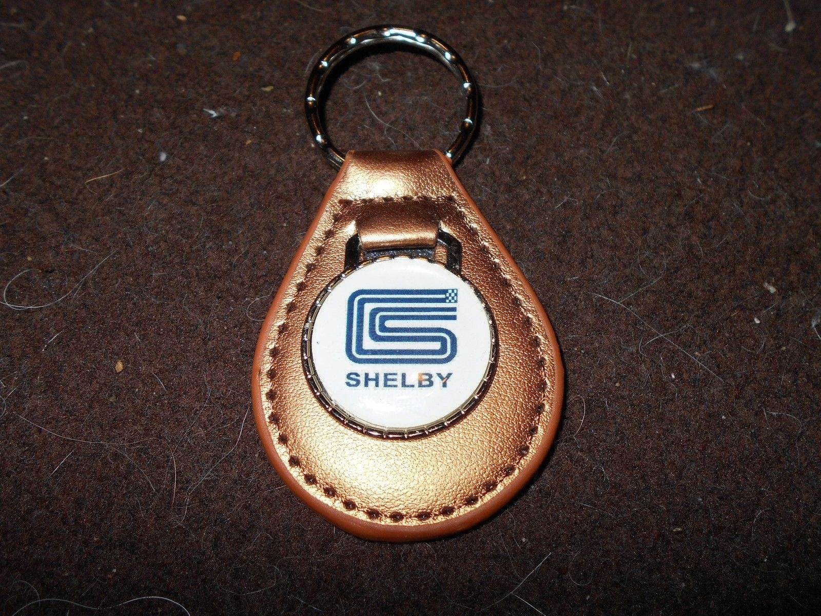 CARROLL SHELBY COBRA EARLY CS LOGO MUSTANG SHELBY KEYCHAIN NEW GOLD | eBay