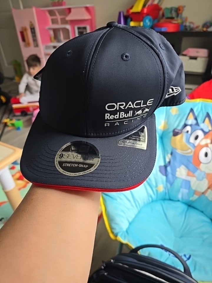 Oracle Red Bull Racing Stretch Snap Cap 9seventy 2025 New Era Hat Navy ...