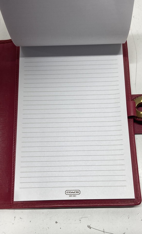 Coach Leather Notepad | eBay