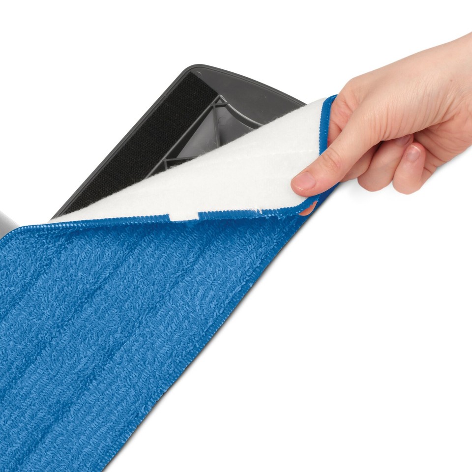 Addis Spray Mop Microfibre Floor Cleaning Mop, Metallic & Blue ...