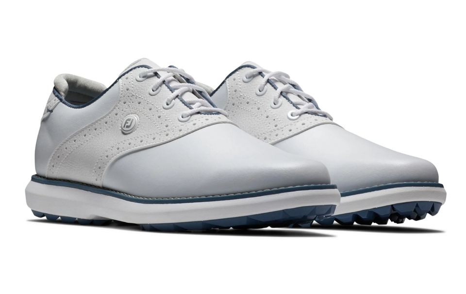 FootJoy Womens Traditions Spikeless Golf Shoes - White - 97898 | eBay