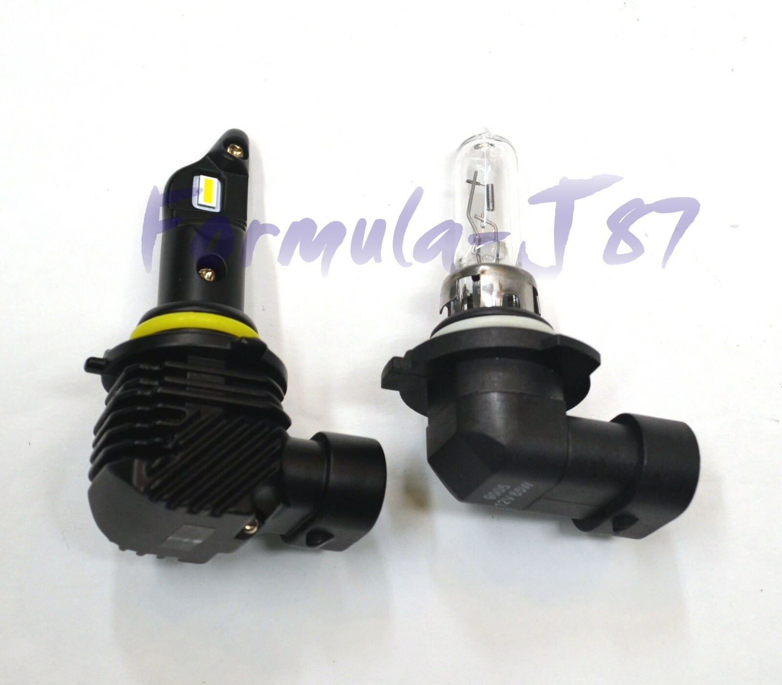 LED Kit M10 100W 9012 HIR2 Amber Two Bulb Headlight Dual Beam ...