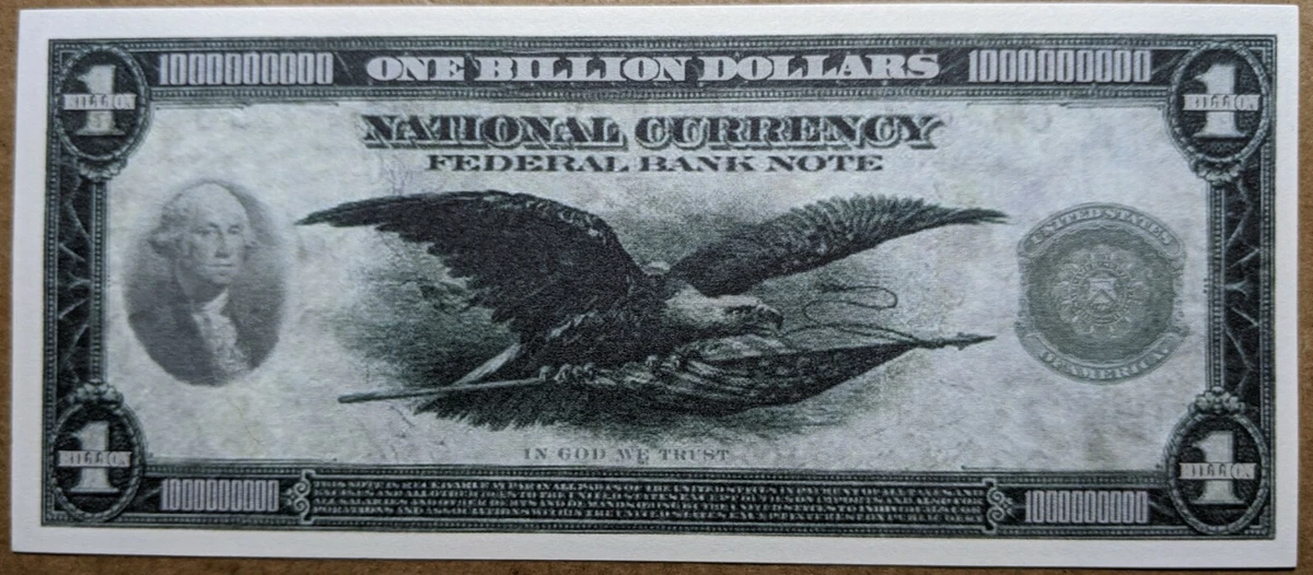 Visual Of A Billion Dollars