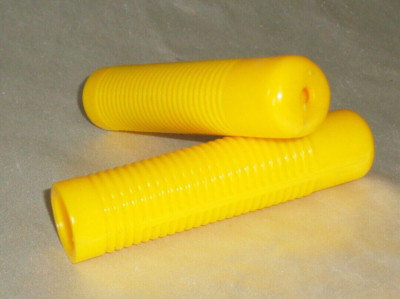 Hunt Wilde Vintage Yellow Ribbed Handlebar Grips Pair, 12 Sets ...
