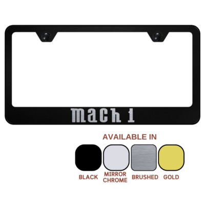 Ford Mach 1 Laser Etched Logo License Plate Frame Official Licensed | eBay