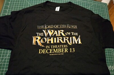 LOTR The War of The Rohirrim (2024) T-Shirt Studio Promotional SWAG ...