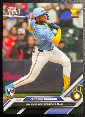 2024 Topps Now All Star Rookie Cup Parallel #RC-7 Jackson Chourio ##/99 ...