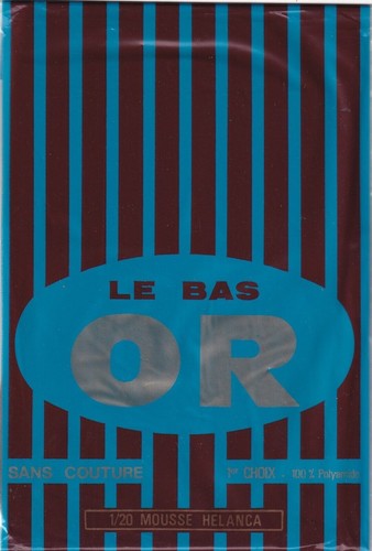 Bas nylon mousse OR 20 deniers coloris Beige. Taille 2. Vintage ...