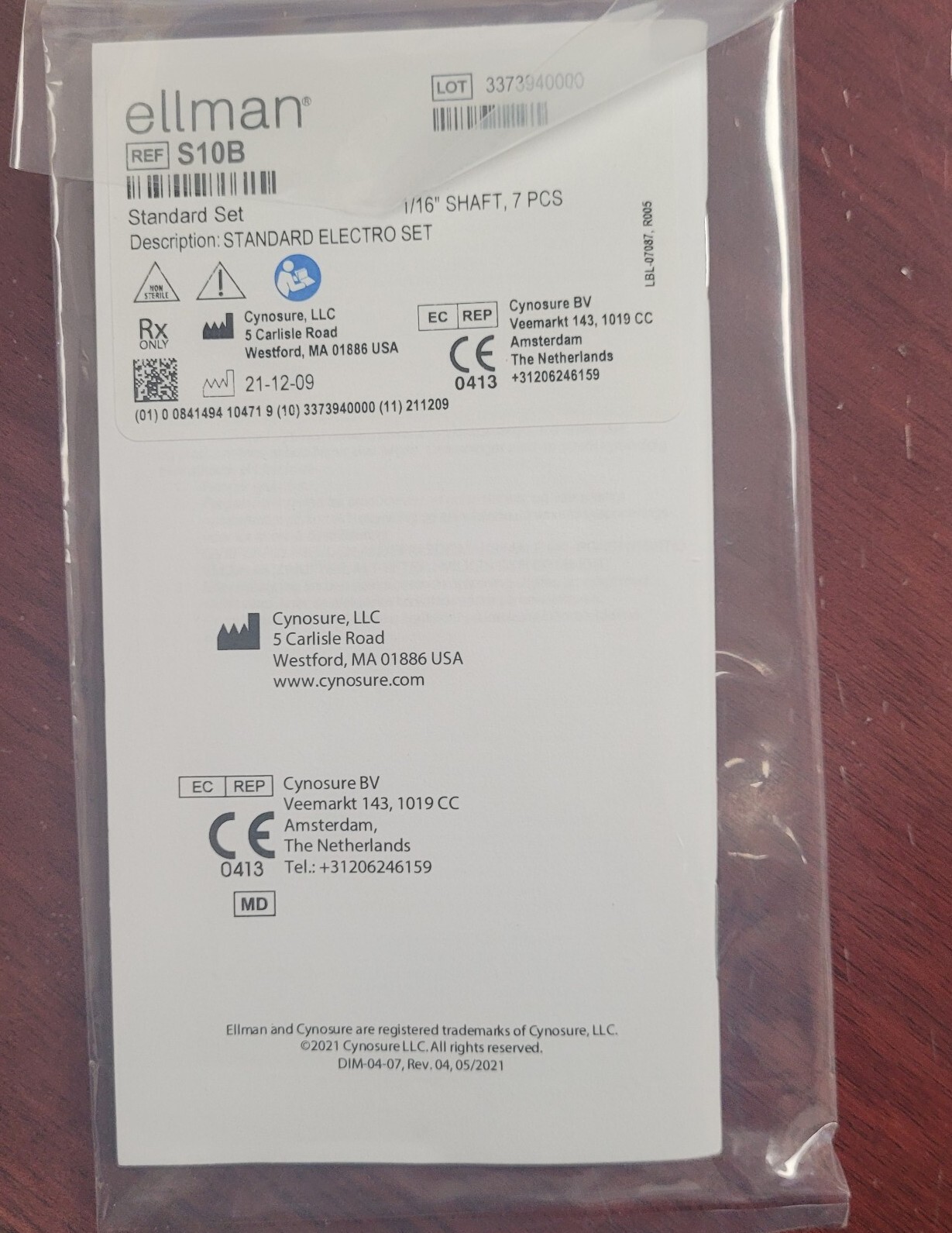 Ellman S10B - ELECTRODE SET STANDARD 1/16" Shaft 7 pieces for sale ...