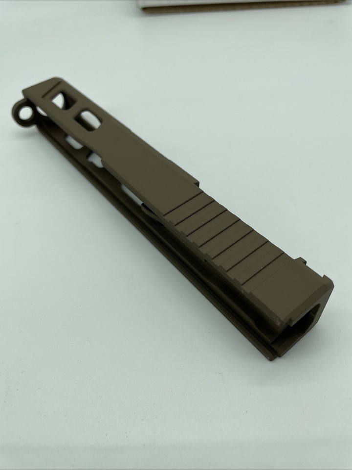 Glock19 Gen1- 3 Slide RMR W/Chanel Liner FDE Windows,Serrations for G19 ...