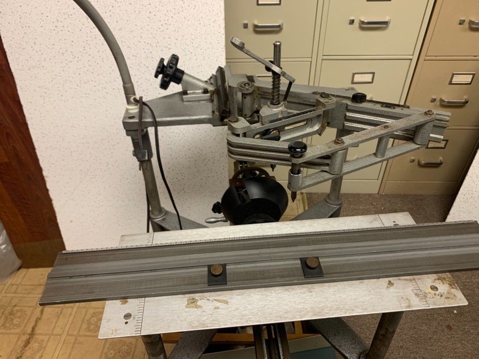 Vintage New Hermes Engravograph Engraving Machine with 7 sets of ...