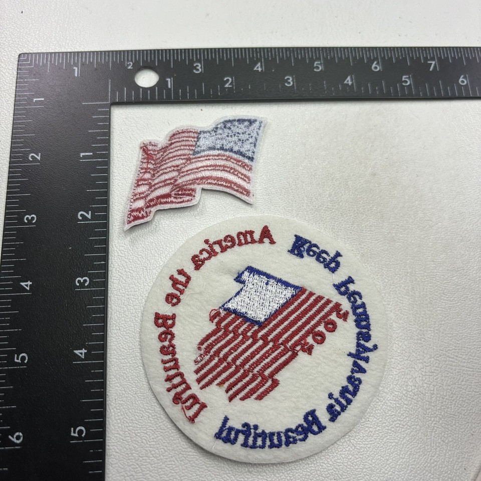 2 Patches KEEP PENNSYLVANIA BEAUTIFUL America Patch + USA Flag 00SK | eBay