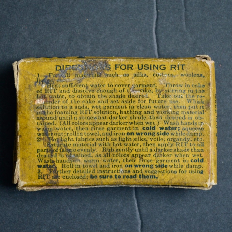 RIT Dye Vintage Box | eBay