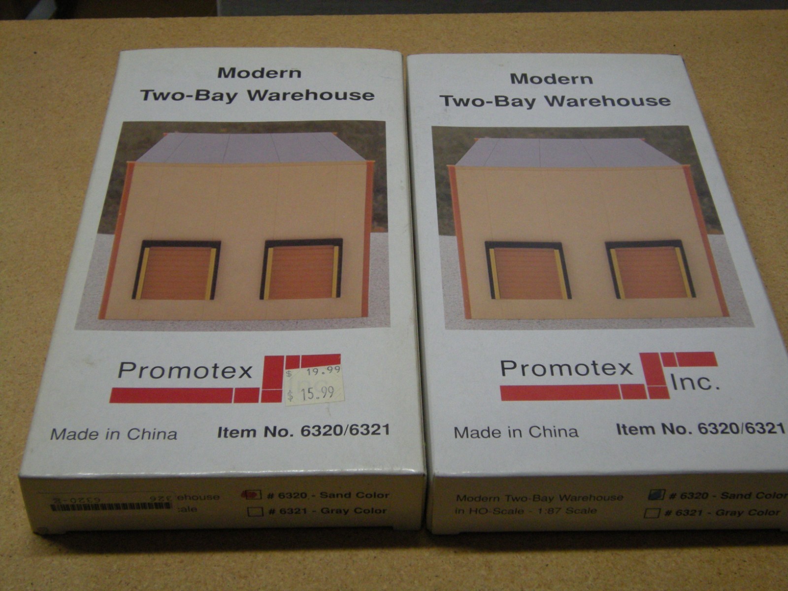 Lot of 2 Promotex HO scale Modern 2 bay Warehouse Kits | eBay