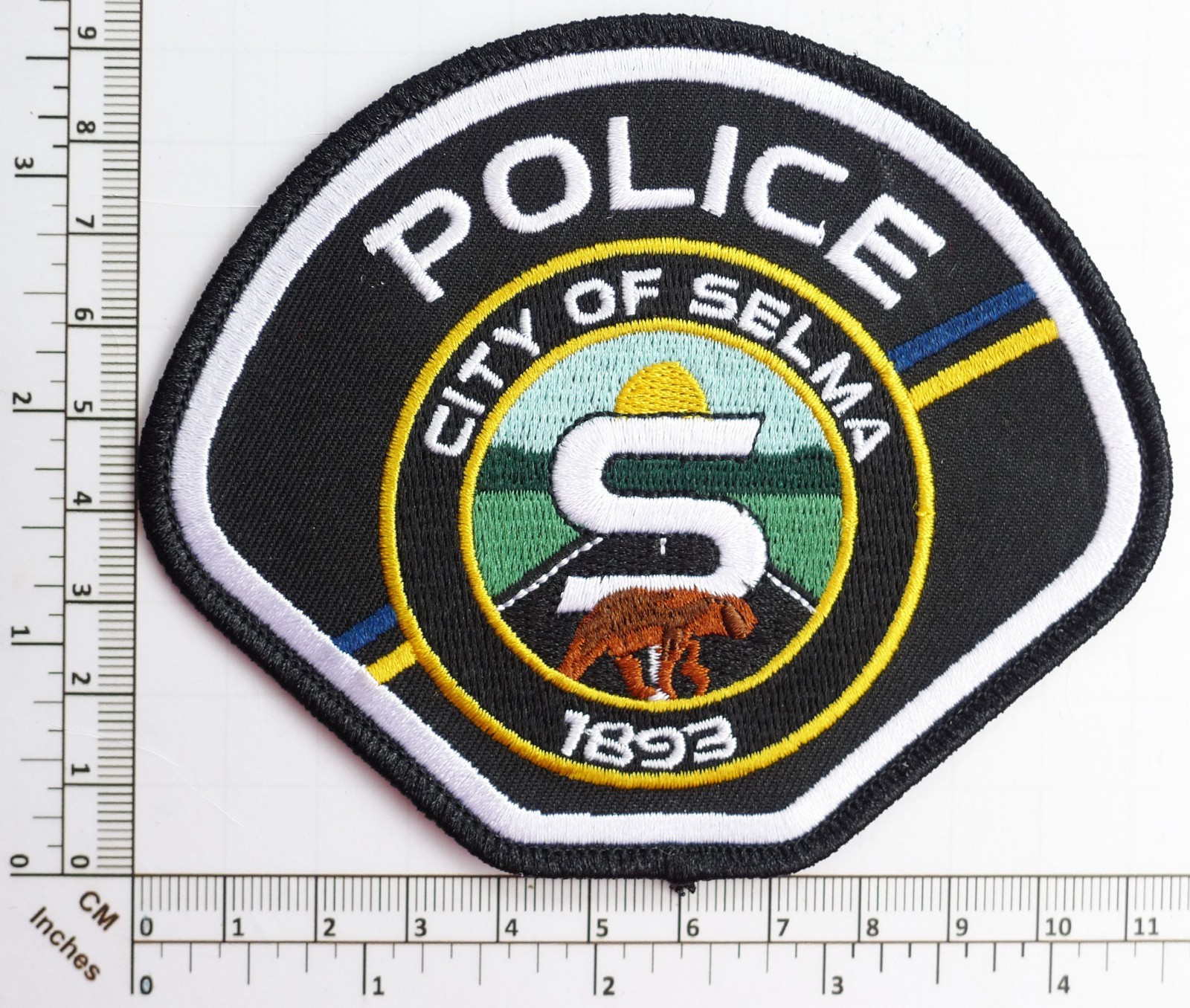 Selma Police Department California Embroidery patch | eBay