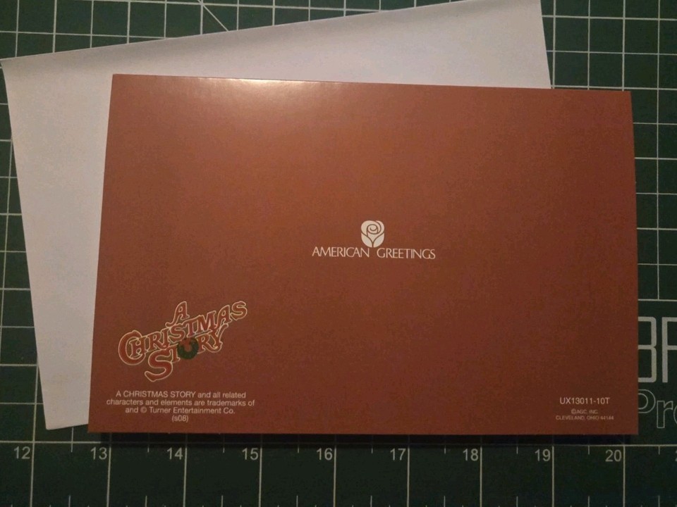 1x Christmas Story Leg Lamp Holiday Greetings Christmas Card + Envelope ...