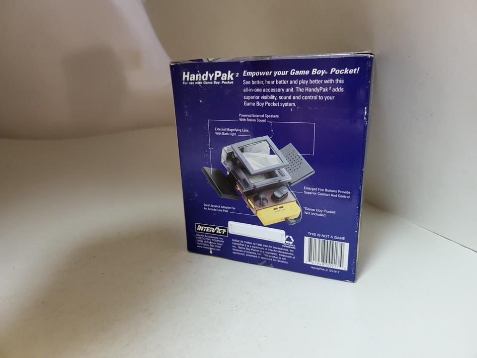 NEW Handy Boy 2 Light & Magnifier & Speakers/Arcade Stick for Gameboy ...