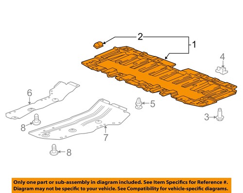 GM OEM 16-19 Cruze Radiator Support Splash Shields-Lower Shield ...