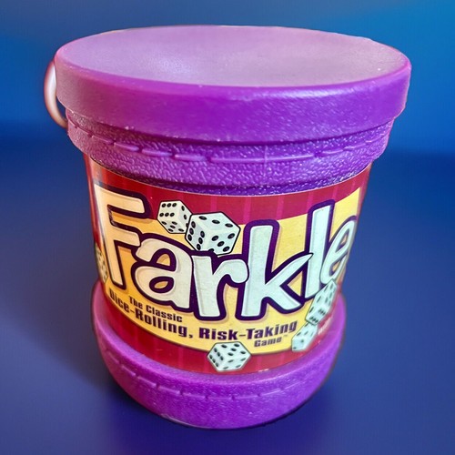 Purple Farkle Game Cup with Dice & Instructions - COMPLETE | eBay