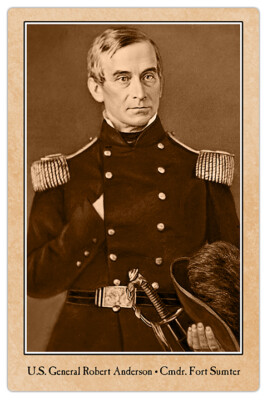 ROBERT ANDERSON Union General FT SUMTER CIVIL WAR VNTAGE PHOTOGRAPH ...