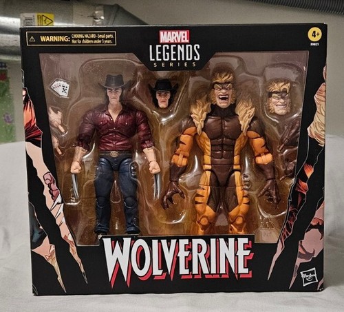 Marvel Legends Wolverine 50 Years Cowboy Logan vs Sabretooth Figure 2 ...