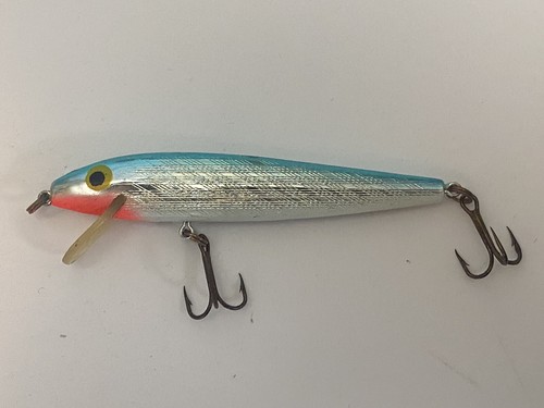 Vintage Rebel Floating Minnow F-1003 Blue Back Silver Jerkbait 3 1/2 ...
