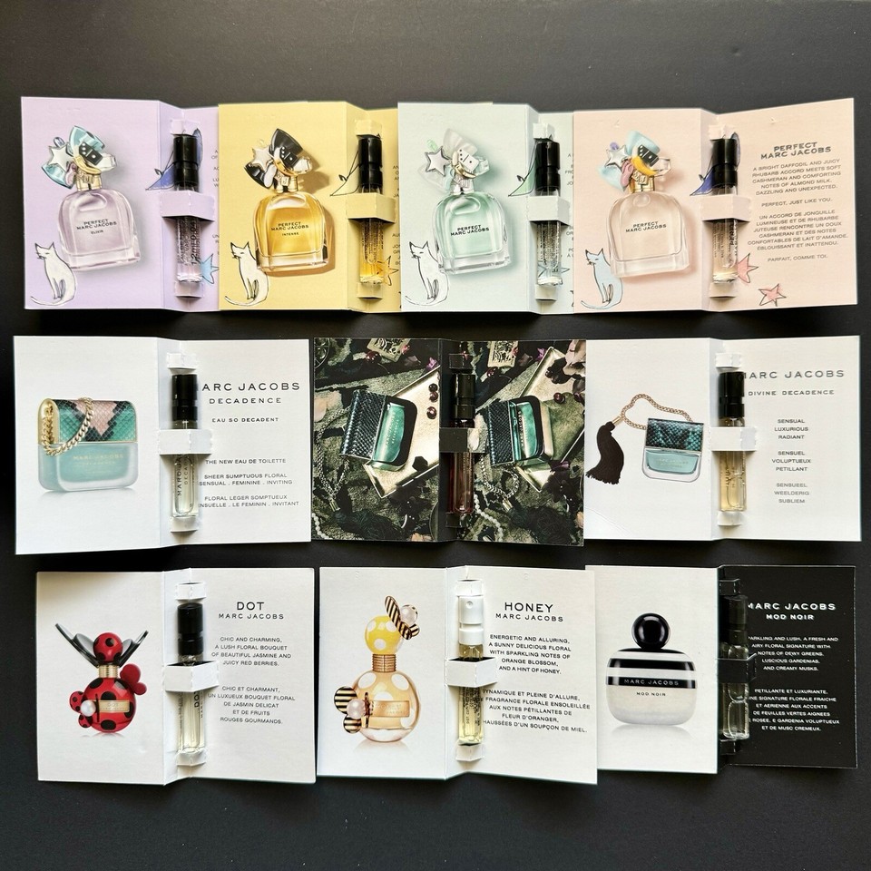 Marc Jacobs Perfume Collection Sample Spray Vial 19pc Set | eBay