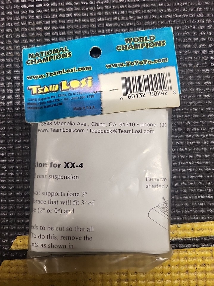 Vintage Team Losi XX-4 NEW! A-2208 RARE! 3 DEG REAR TOE IN CONVERSION ...