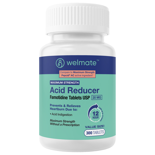WELMATE Famotidine 20mg Acid Reducer, 300 Tablets Exp 6/26 (Generic ...