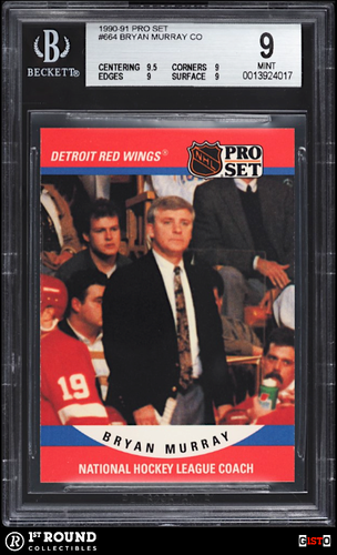 POP 1: Bryan Murray RC BGS 9: 1990-91 Pro Set Rookie Card Gisto | eBay