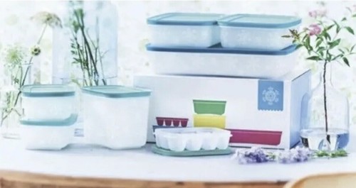 NEW Tupperware Ultimate Freezer Keeper Set - 7 Piece Set with Ice Tray ...