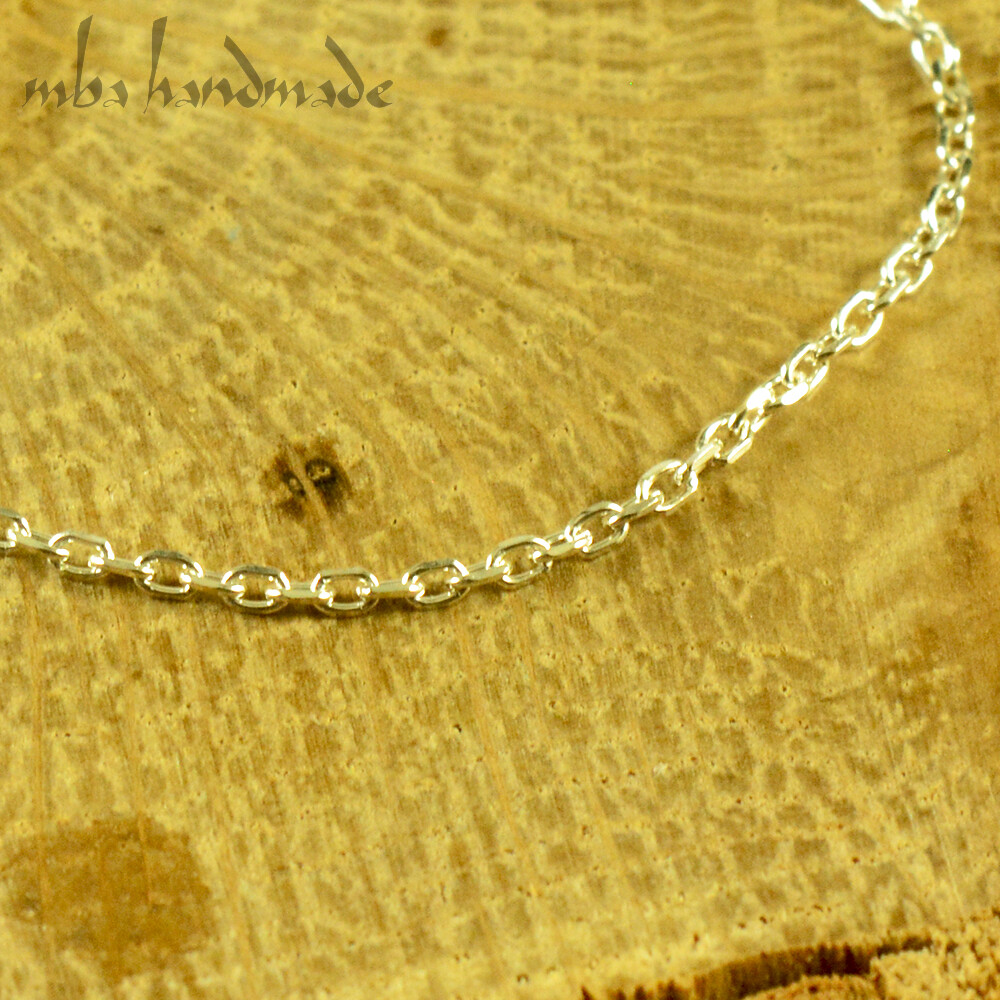 925 Sterling Silver Stamped Chain 18" Necklace Tarnish Free | eBay