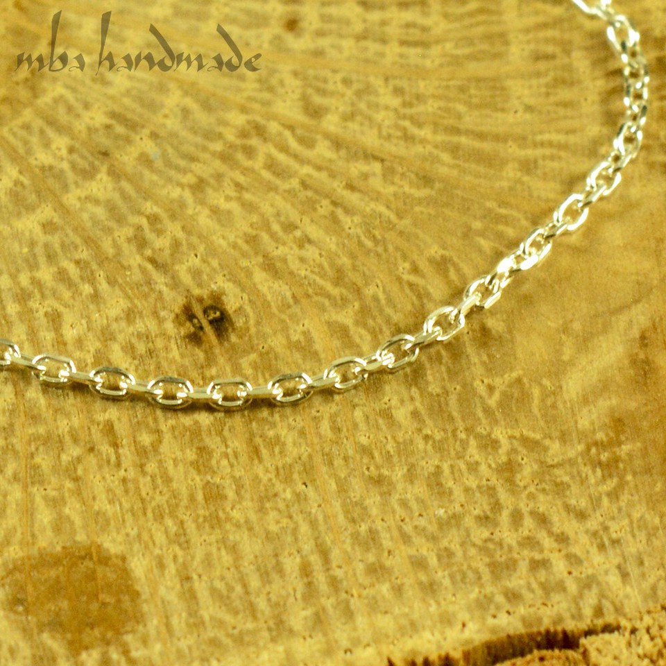 925 Sterling Silver Stamped Chain 18" Necklace Tarnish Free | eBay