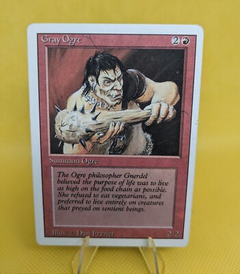 MTG Gray Ogre Revised 3rd Edition #157 Magic The Gathering 1994 MTG ...