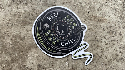 Fly Fishing Sticker 2 Pack (Reel Chill) - Yeti Sage Orvis Simms ...