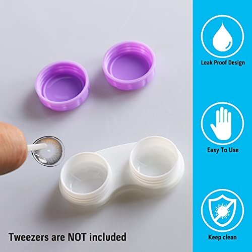 16 Pack Contact Lens Case Box, Mini Contact Lens Case | eBay