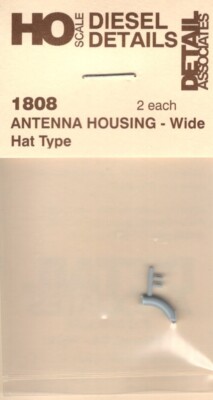 HO Scale Detail Associates 1808 Antenna Housing - Wide Hat Type 2 Each ...