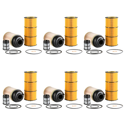 6 Pcs Oil & Fuel Filter Kit Fits For Detroit DD13 / DD15 / DD16 P551063 ...