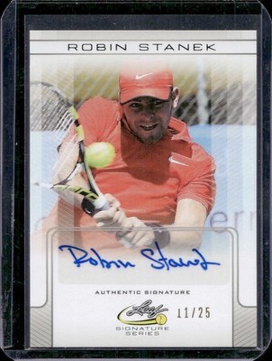 Robin Stanek 2017 Leaf Tennis Signature Series Silver Auto Autograph ...