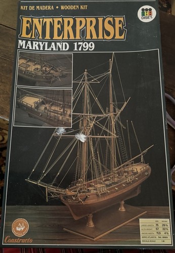 Constructo wood boat model kit Enterprise Maryland 1799 war schooner 80809 | eBay